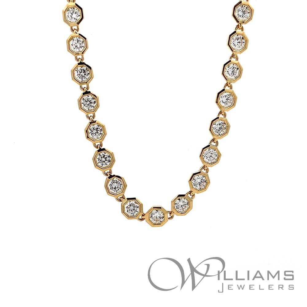 Williams Signature 18 Karat Diamond Necklace – Williams Jewelers